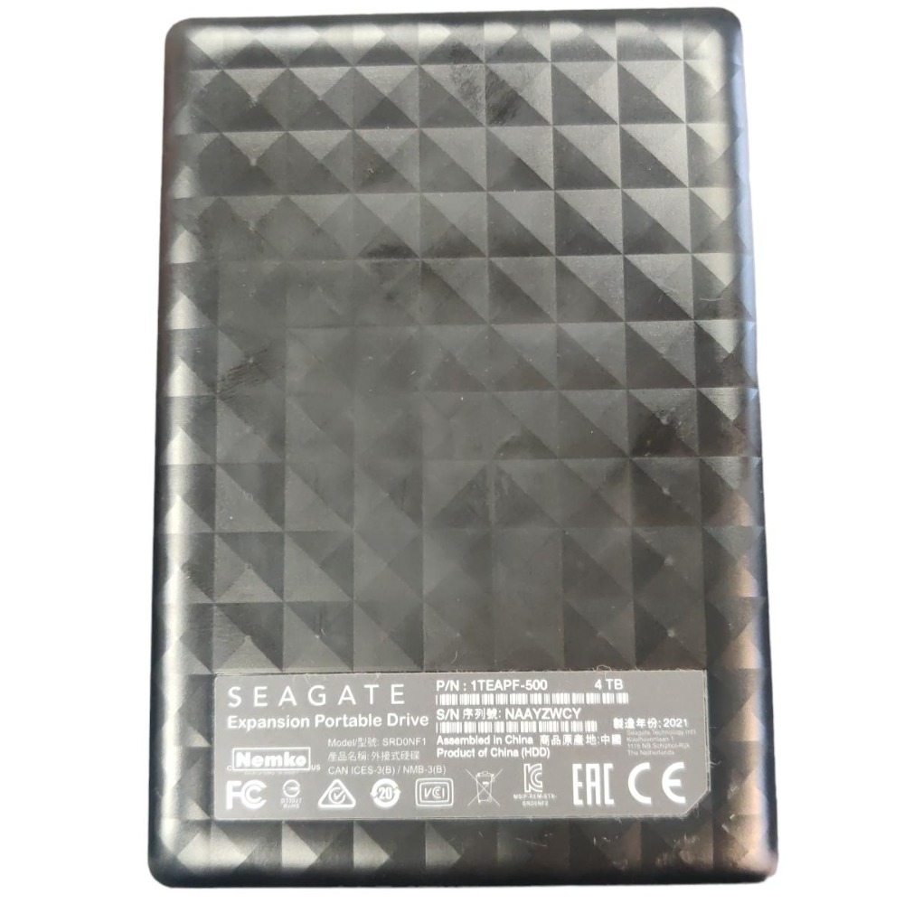 Pre-owned Seagate 4TB External Hard drive (SRD0NF1) - Own4Less